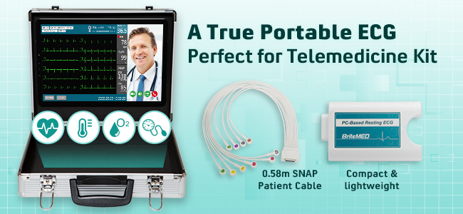 Portable ECG for Telemedicine Kit